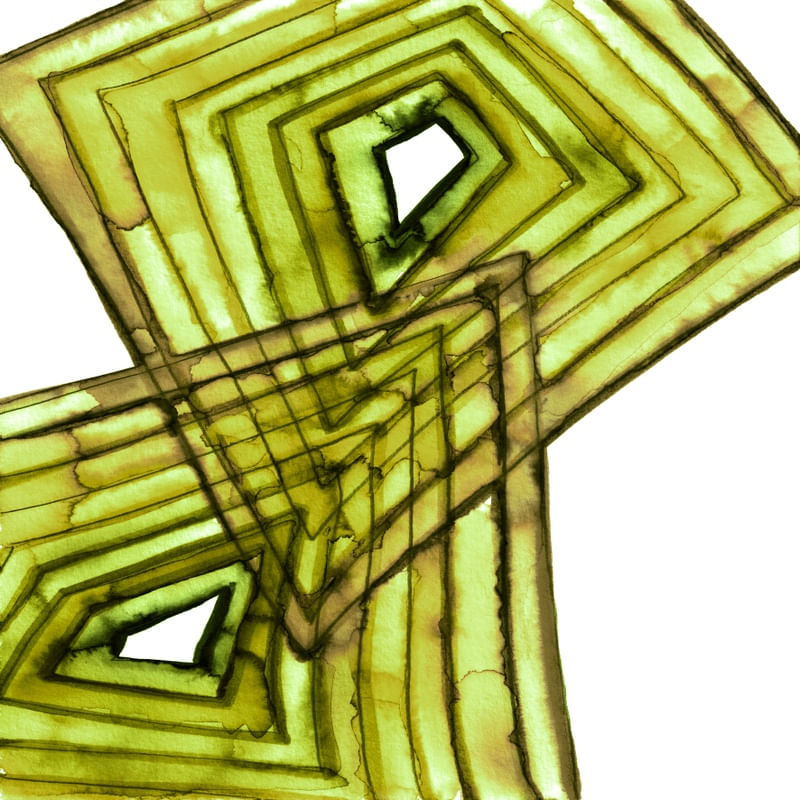 ALTERED GEOMETRY 2, AVOCADO LIME